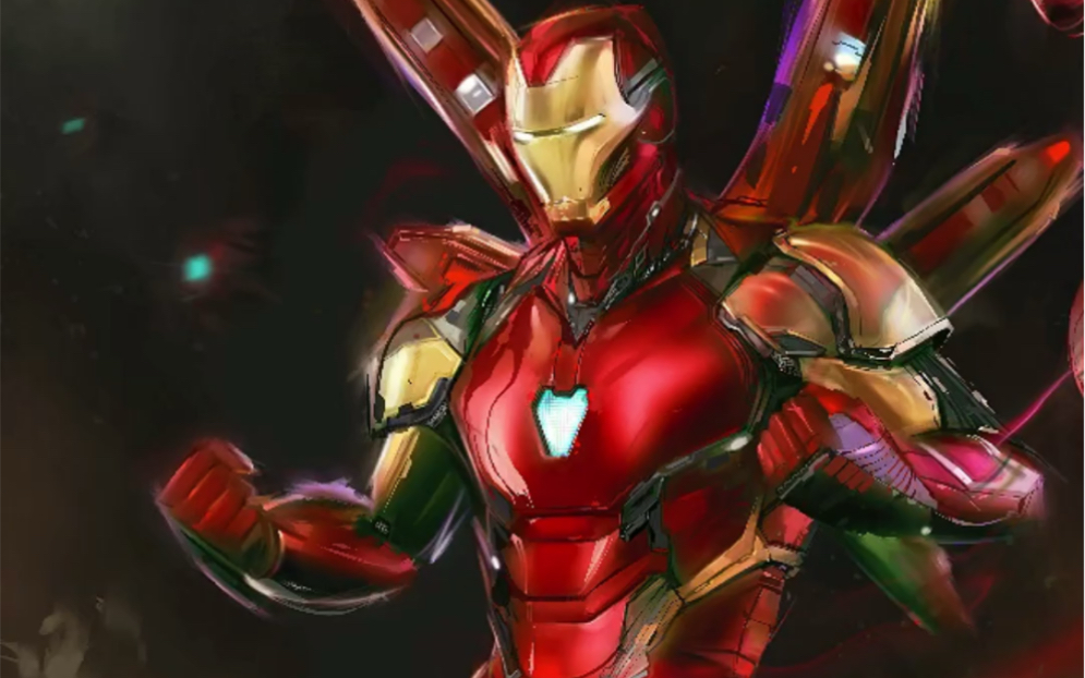 钢铁侠 ipad绘画过程