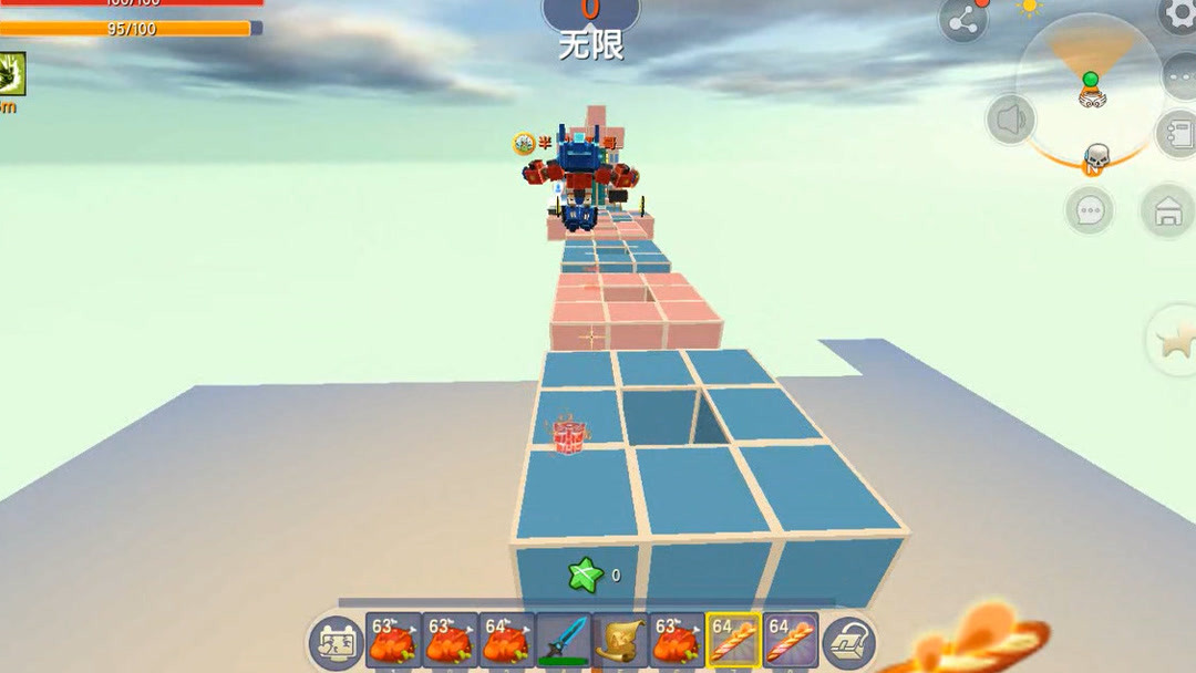 迷你世界联手半仙解密加跑酷,多米自学凌波微步看半仙卖萌好可爱