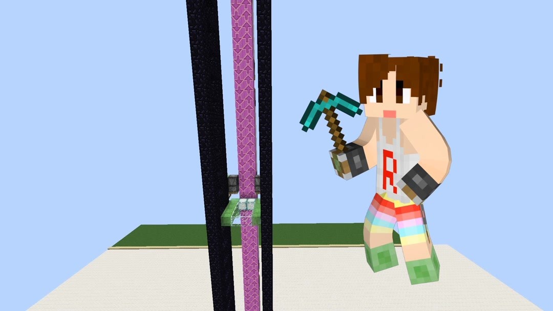 明月庄主我的世界红石创造服参观:快速闸门与观光升降台