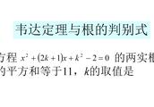 初中数学,一元二次方程培优题,考查韦达定理和根的判别式!