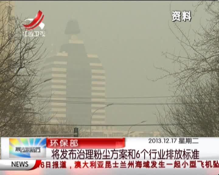 环保部将发布治理粉尘方案和6个行业排放标准