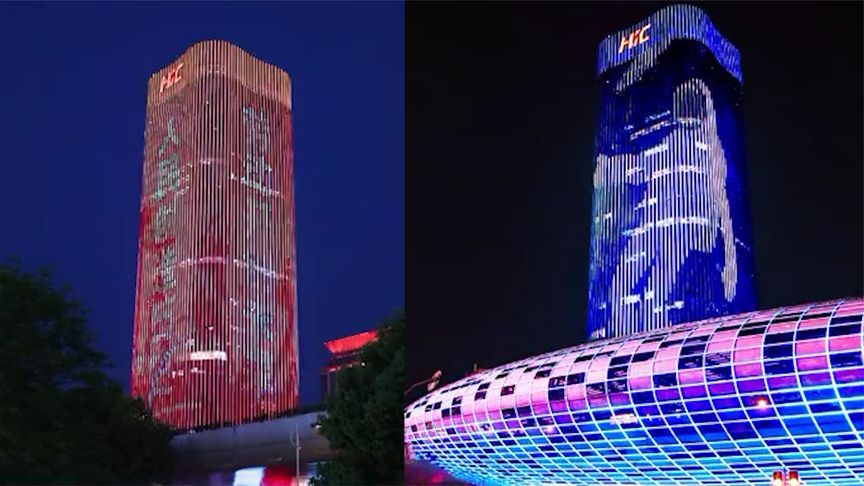 致敬最美劳动者!上海全城亮灯,祝福传遍魔都大街小巷