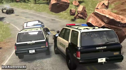 车祸模拟器:这个撞击绝对是来碰瓷的,警车也不能为非作歹