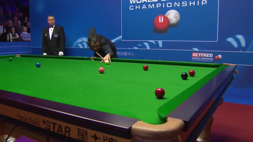 奥沙利文表演远台K球,观众的掌声代表了一切!