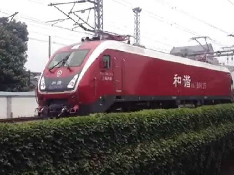 【2014.7.3】HXD1D0125牵引T281次嘉兴站五道发车