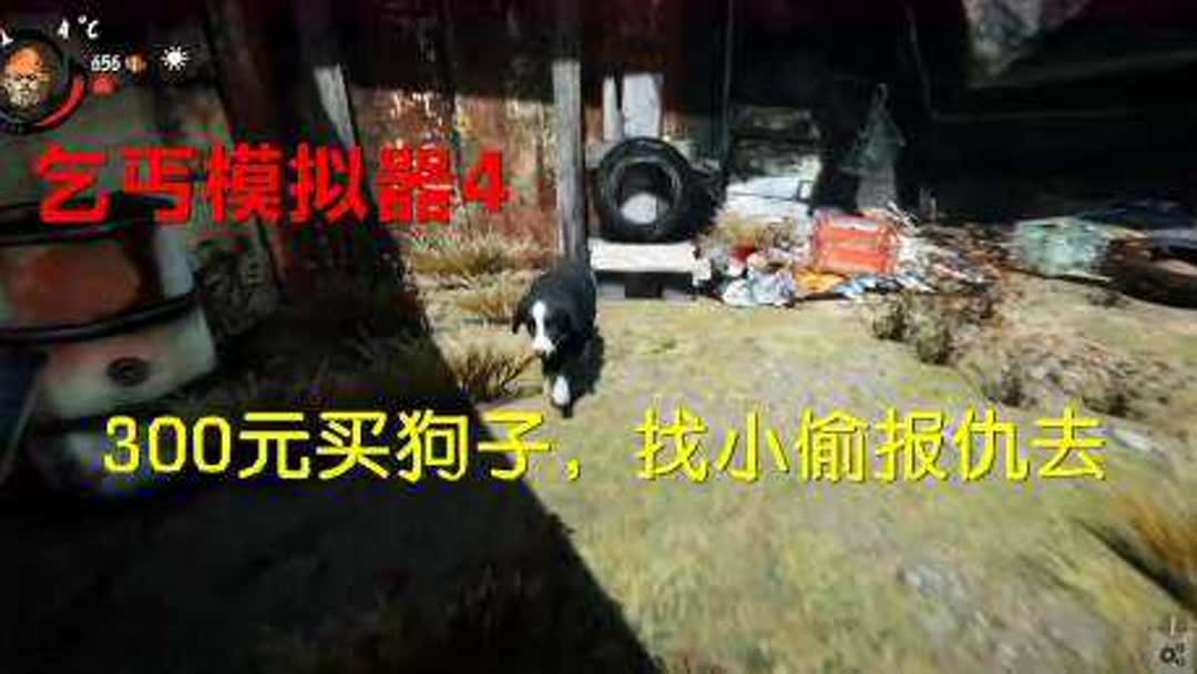 乞丐模拟器4:花300元买到狗子,找抢钱的小偷报仇去!