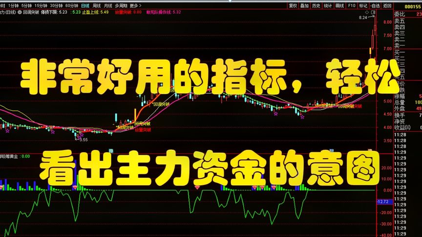 很好用的指标,一眼看出主力的想法和动向