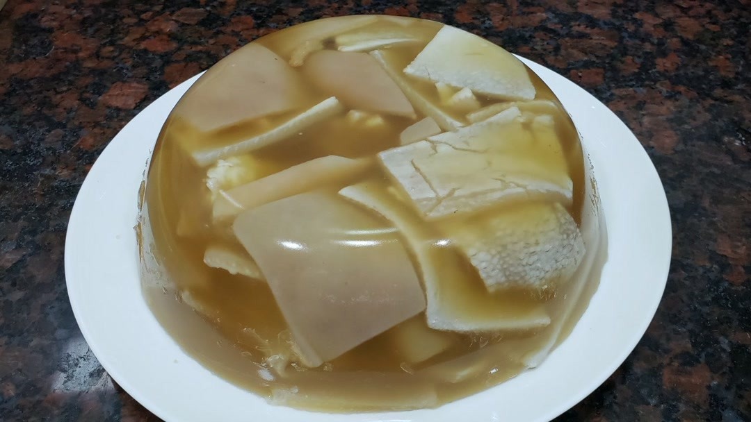 猪肉皮冻,潮汕特色美食,这道菜,女人要多吃