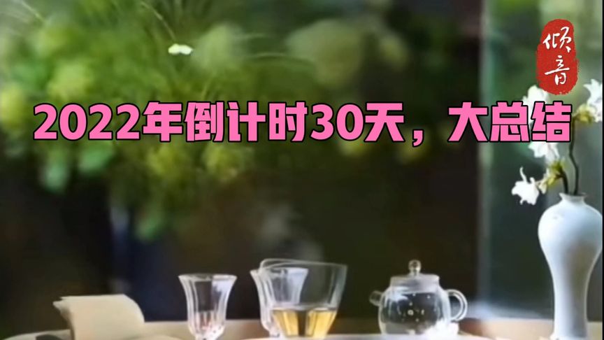 2022年倒计时30天,大总结 太精辟了!人生天地之间,若白驹过隙