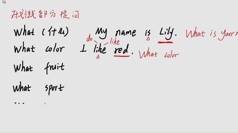 十分钟看懂初一英语必考题 对划线部分提问(上)