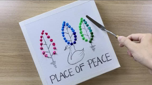 绘画大神手把手教学!寥寥几笔画出梦幻天鹅湖,看得人陶醉了