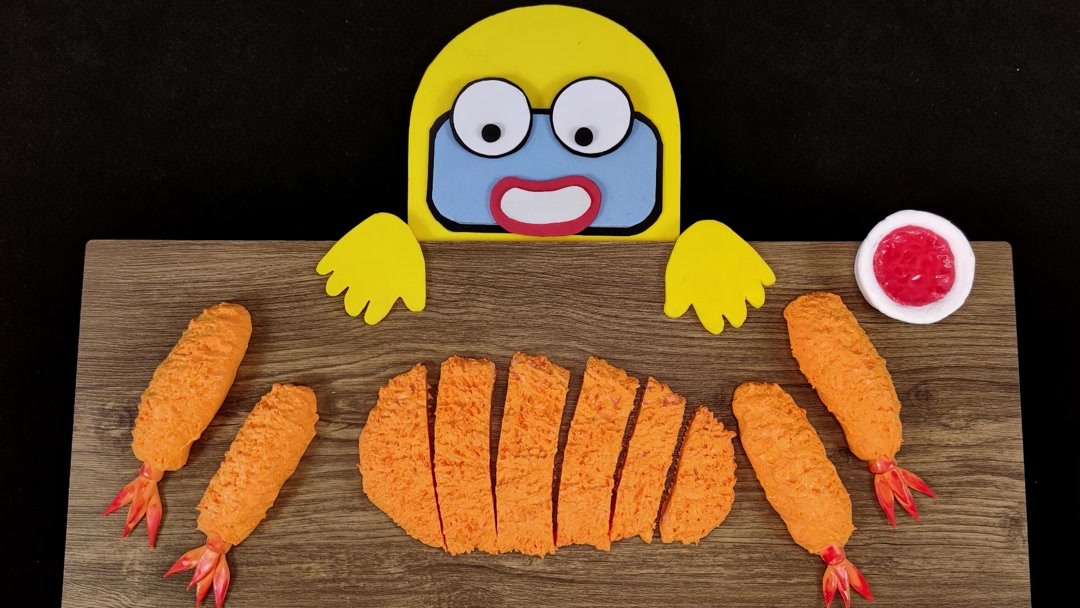 美食定格动画,快尝尝比脸还大的鸡排