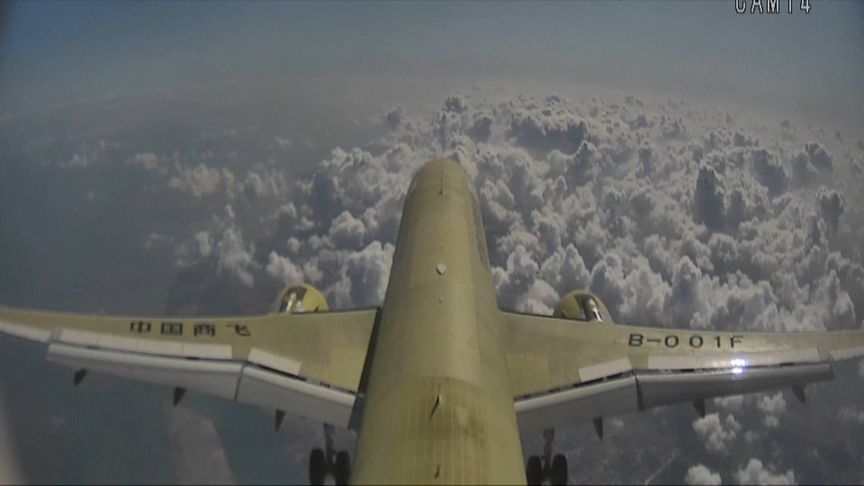 震撼!第一视角瞰C919国产大型客机冲上云霄