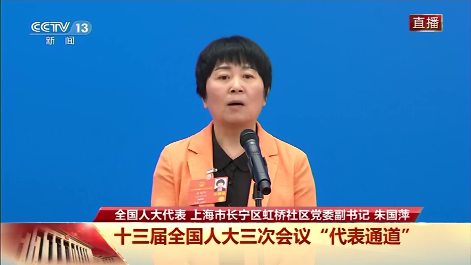 十三届全国人大三次会议“代表通道”:分享社区工作如何履行人大...