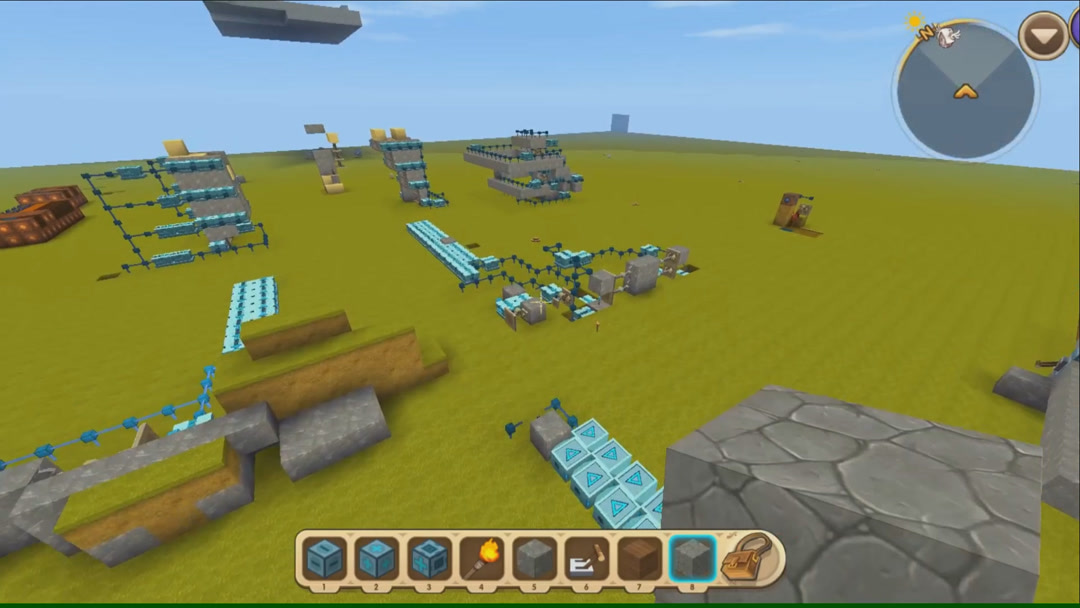 文墨 迷你世界 无痕隐藏门延迟开关与室内开关