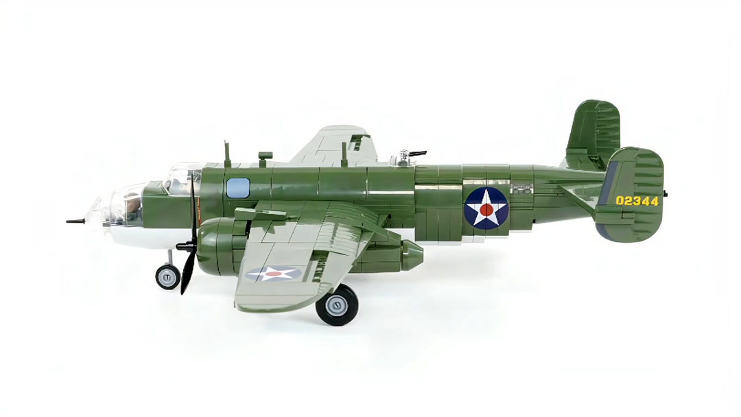 拼搭COBI积木5713 二战美军B-25B米切尔轰炸机