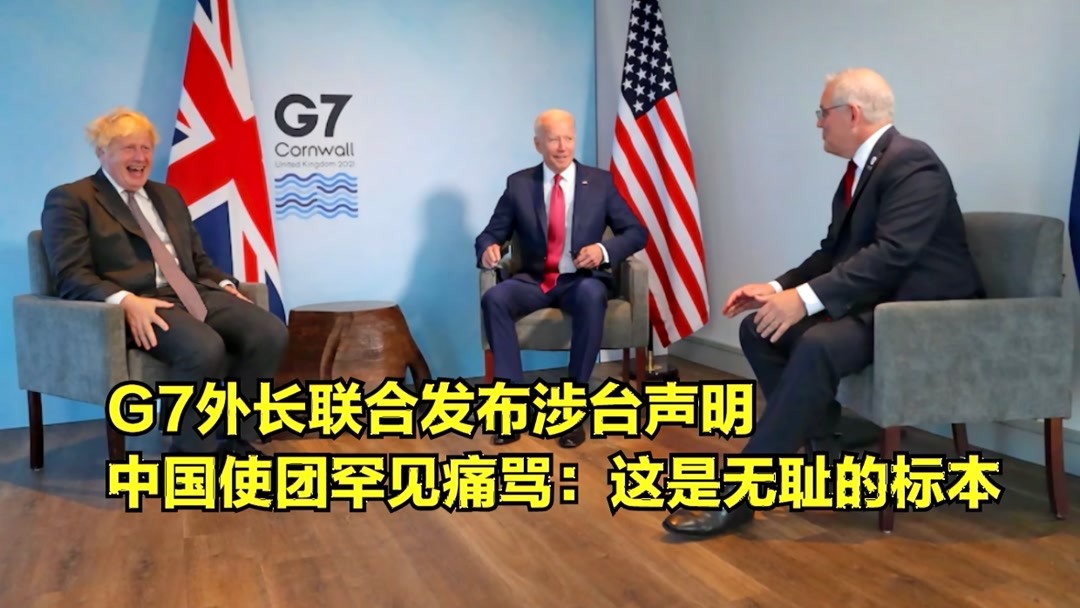 G7外长联合发布涉台声明,中国使团罕见痛骂:这就是无耻的标本