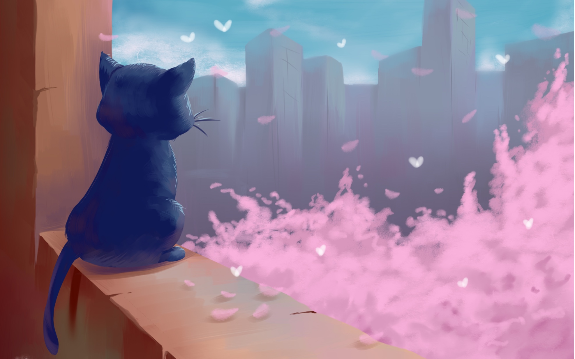 【SAI绘画过程】还是要认真的继续画画