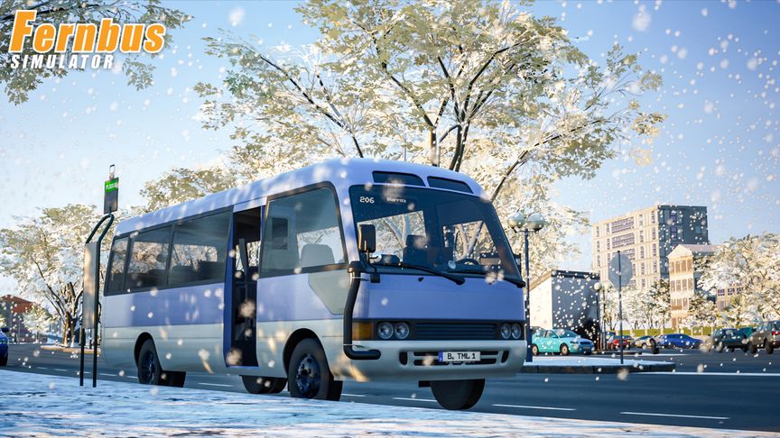 长途客车模拟:雪天路滑 驾驶考斯特高速120巡航