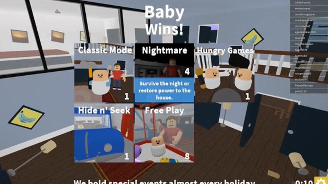 Roblox宝宝模拟器 爸爸去哪儿?恶魔婴儿居然会吃人