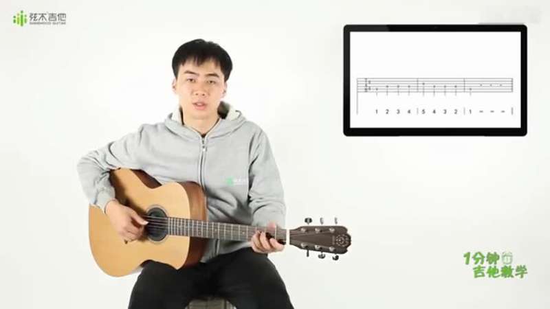 《1分钟吉他教学》11.旋律演奏 小蜜蜂