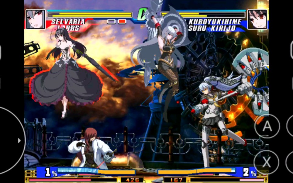 手机《动漫mugen》,2v2,exagear模拟器,安卓,手机游戏,电脑游戏,单机...