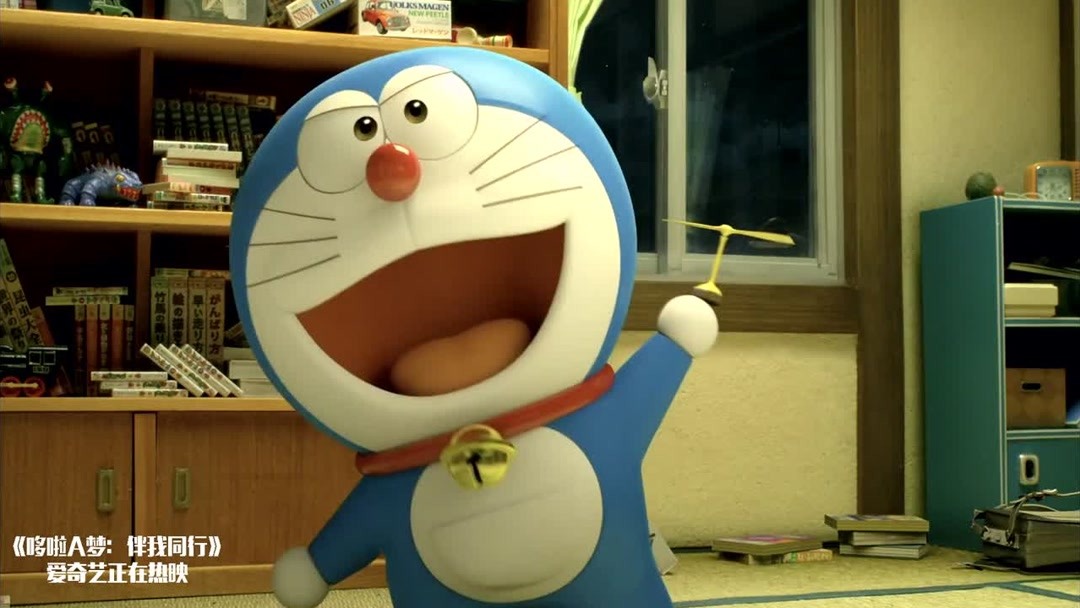 哆啦A梦:小时候最想要的竹蜻蜓,还飞上天,也太神奇了!