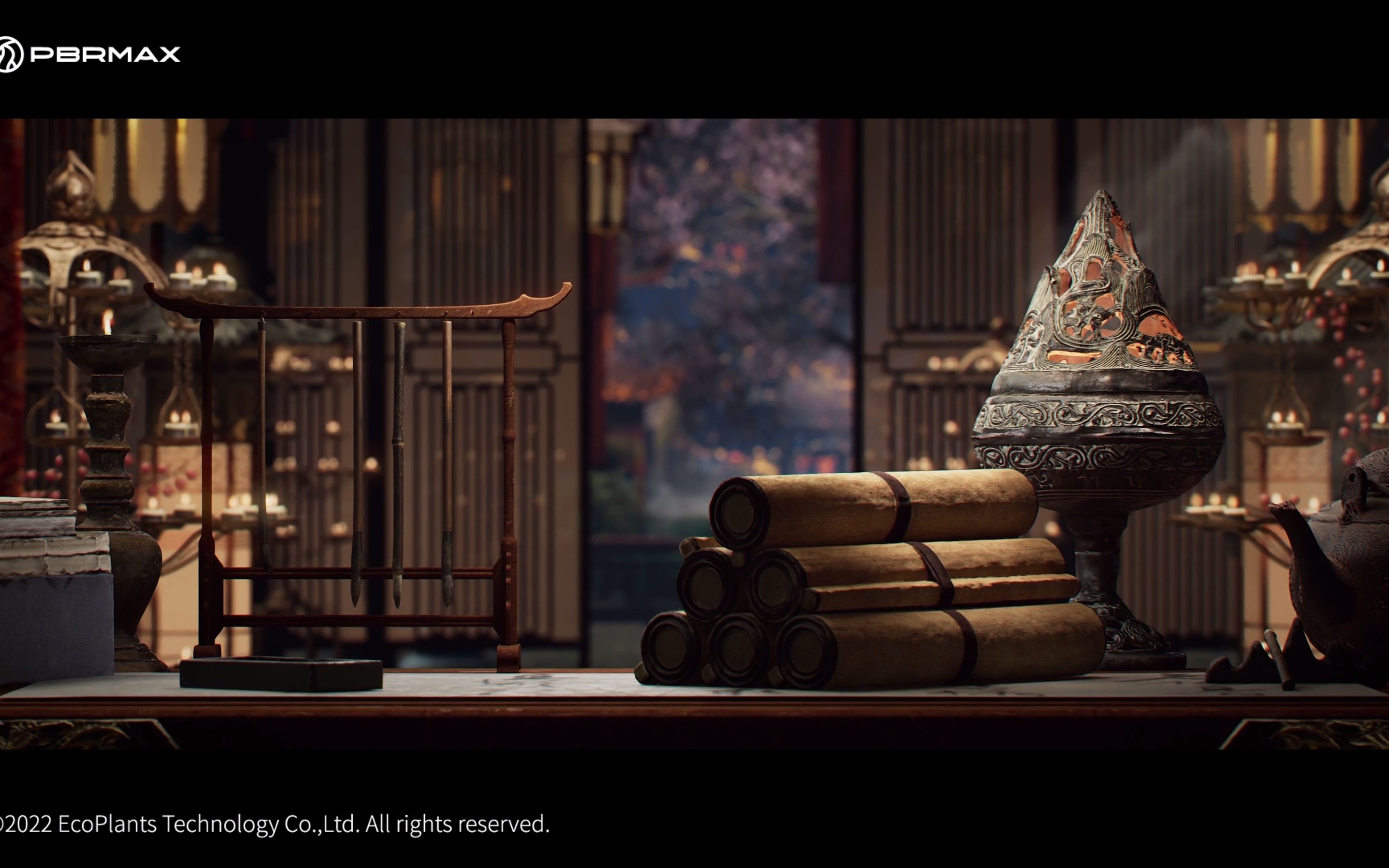 CreateWithPBRMAX丨东方美学丨国风CG模型数字艺术丨C4D建模渲染