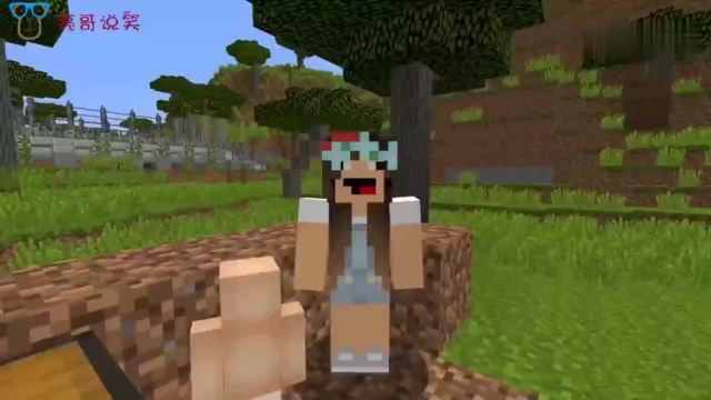 《我的世界》:建一个简单的"楼房",把楼梯放在...