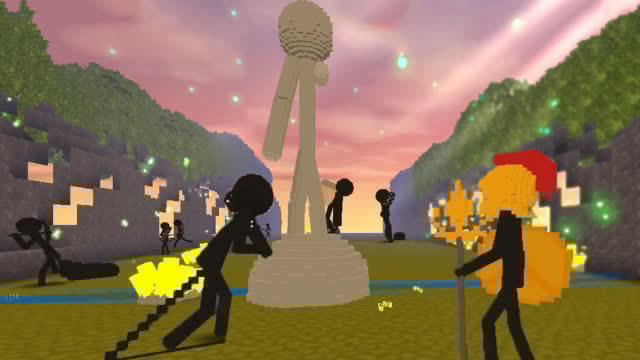 迷你世界国际服 模拟火柴人战争遗产 就问你们像不像