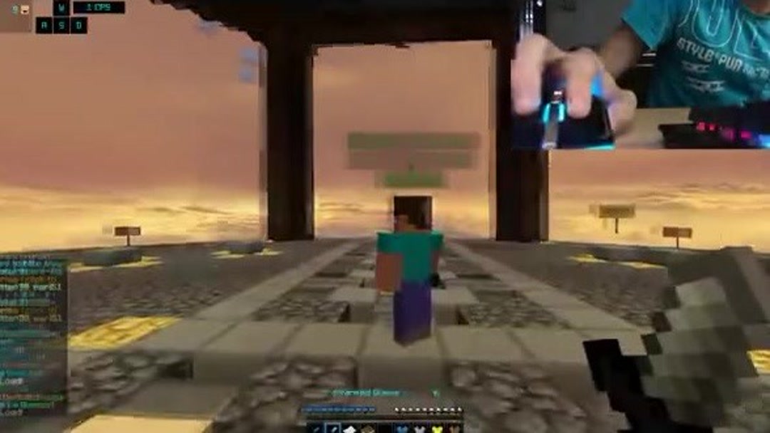 我的世界pvp高玩真手速