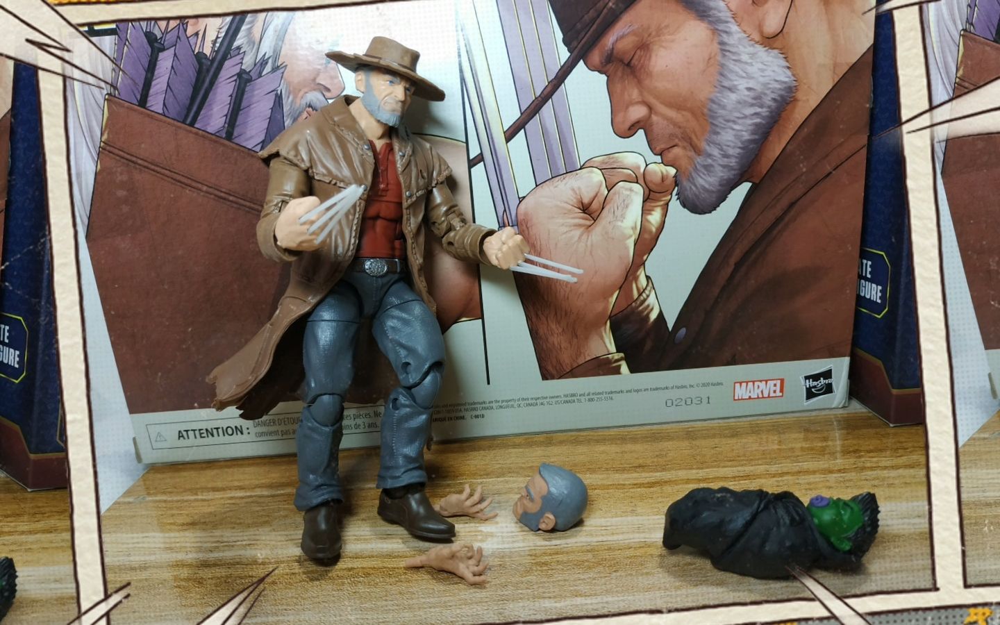 ...暮狼归乡老年金刚狼手办复仇者联盟X战警老年狼叔兵人玩具模型潮...