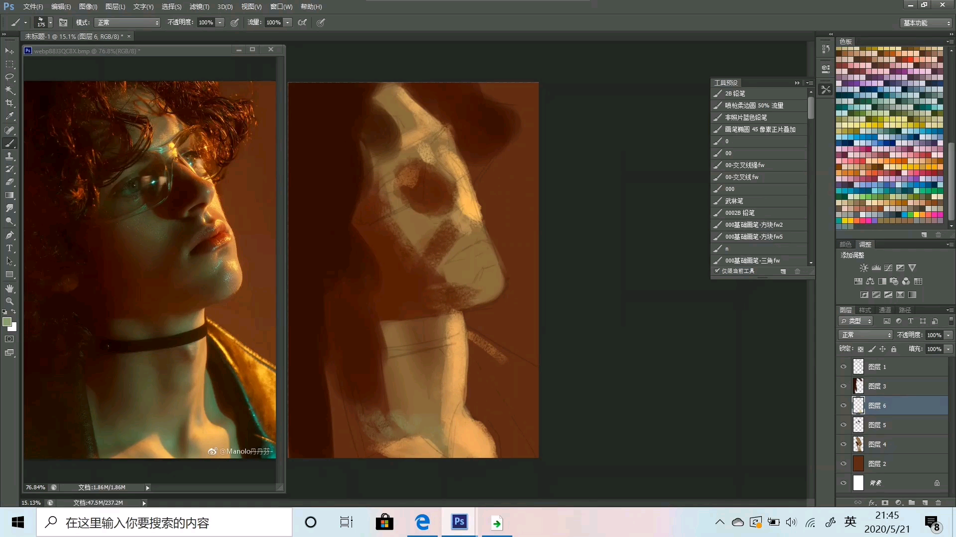 #板绘##板绘过程##PS##PS厚涂教