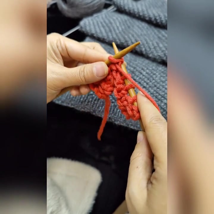斜纹针的织法教程羊绒围巾男女生都能围的围巾