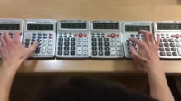 小哥六台计算器演奏《名侦探柯南》主题曲,这就有点厉害了!