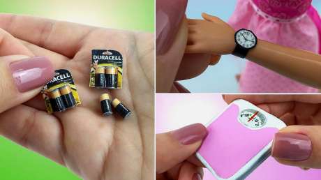 DIY手工:制作迷你手表、电池、称重器,简单又好玩