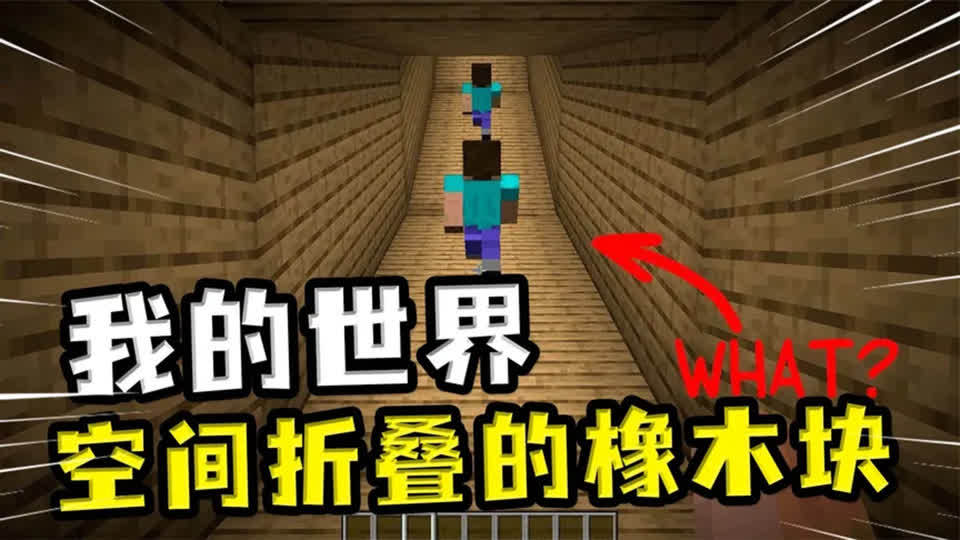 我的世界:橡木块组成的立方体里有折叠的空间