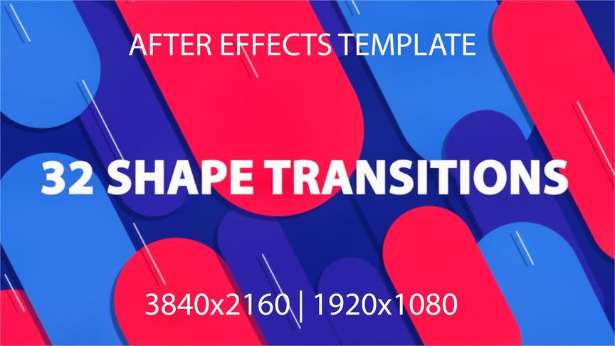 32种图形转场动画预设AE模板