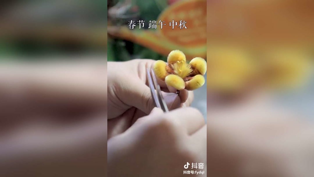 中国非物质文化遗产 绒花制作过程