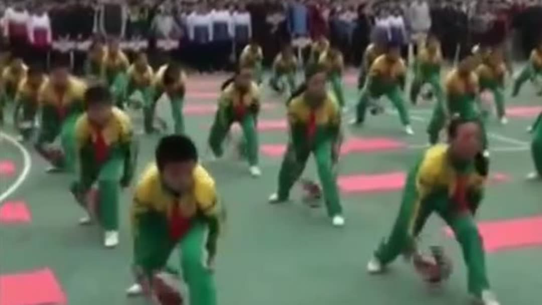大连小学生课间篮球操,这动作厉害了
