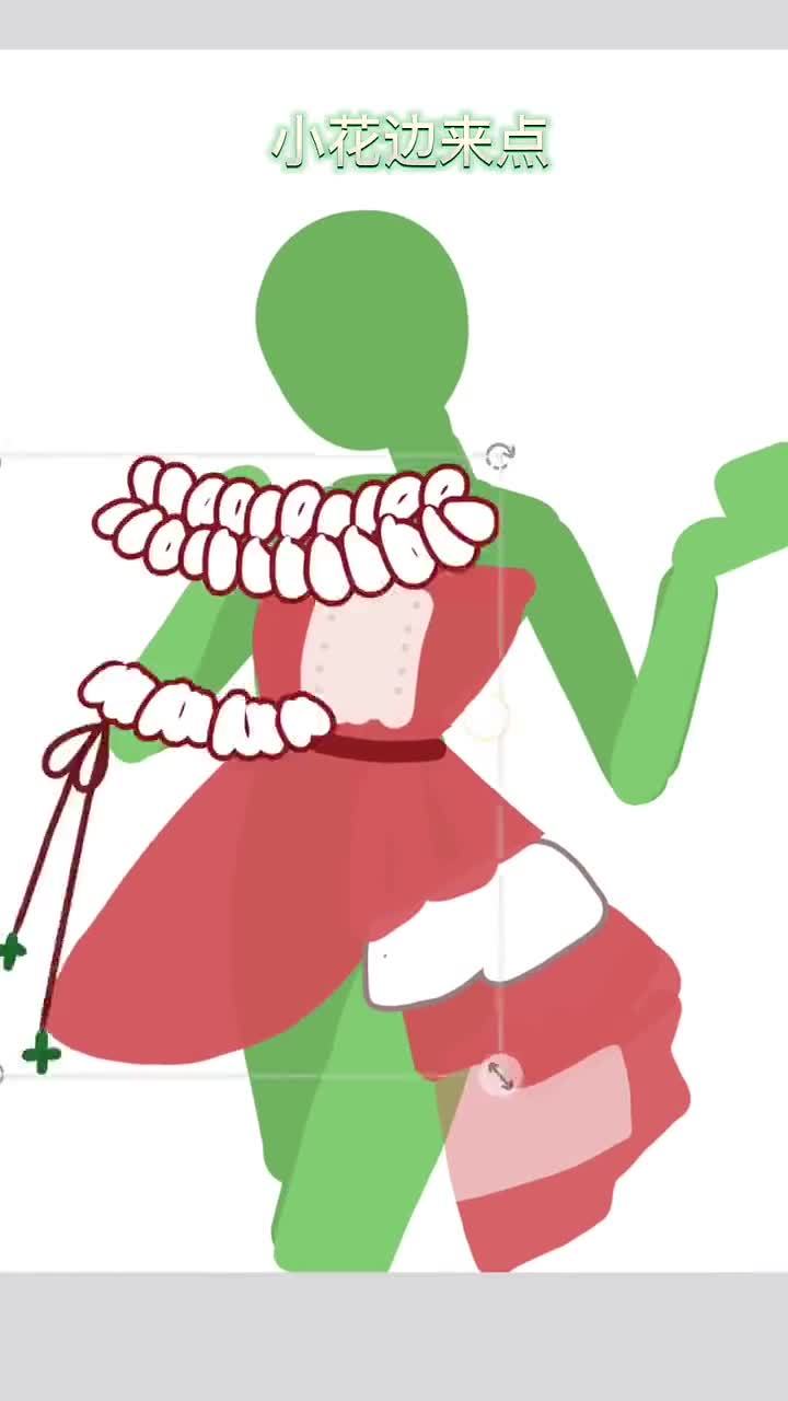 继续挑战画100条小裙子原创拟人服装设计