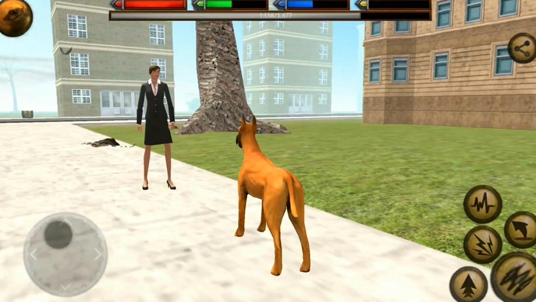 小狗模拟器:发现一个漂亮小姐姐,过去打个招呼