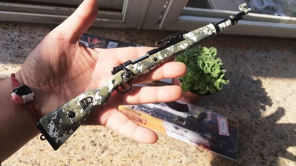 大吉大利今晚吃鸡,合金模型98k,一款男人爱不释手的玩具