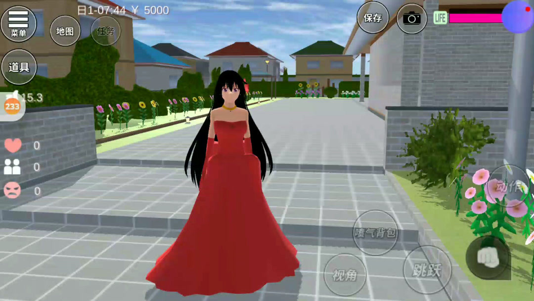 樱花校园模拟器:制作红城堡,说三遍教程字给你们出教程。