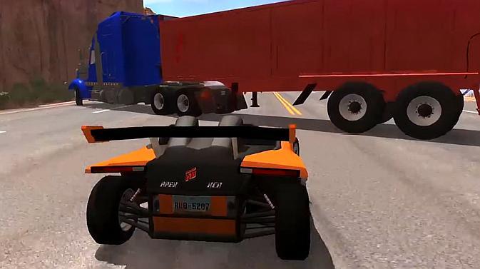 BeamNG:菜鸟和专业级驾驶技术对比,模拟真实车祸