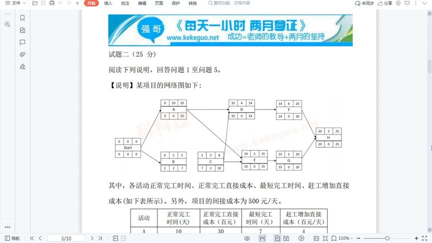 2021年信息系统项目管理师案例分析计算题讲解