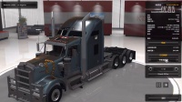 美国卡车模拟mod演示——肯沃斯W900三驱动定制