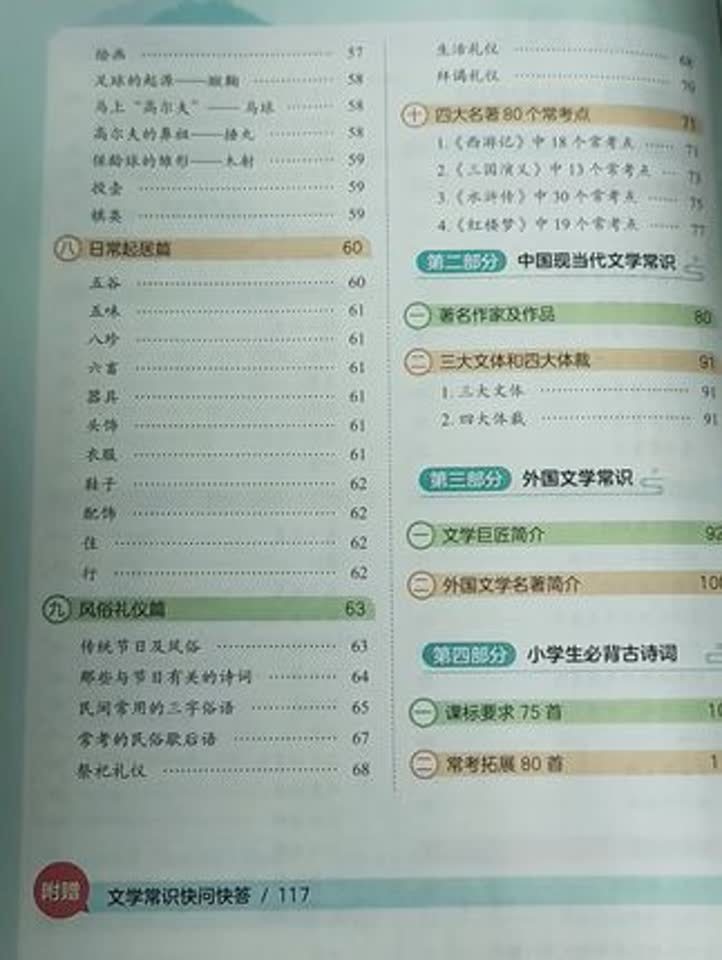 #小学生必背文学常识 把书本上有的,书本上没有却要考的知识都整理到...