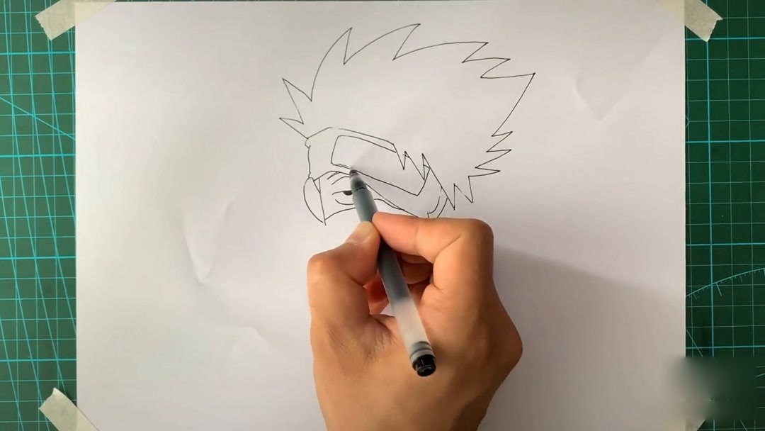 你们要的卡卡西,画了哦ߘ�只是简单了点ߘ