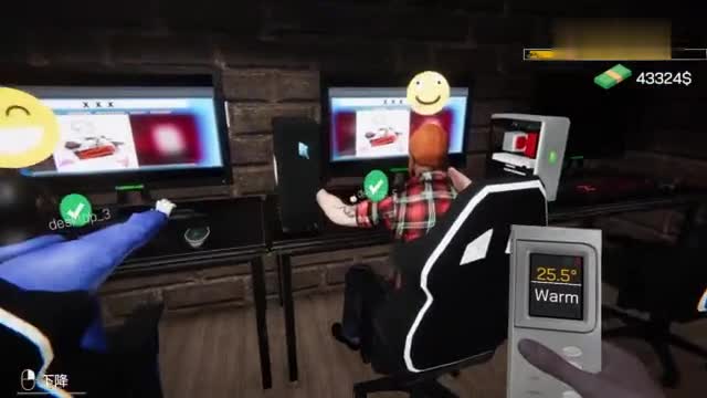 网吧模拟器:快要接近下班的时间了还来这么多客人,要累死我啊